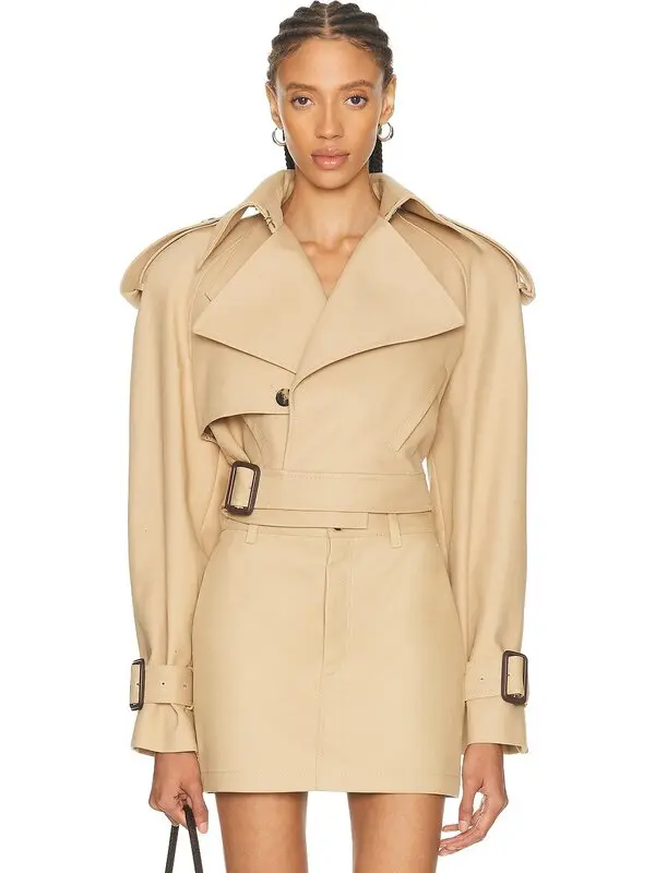 Wardrobe.NYC Trench Jacket - Khaki