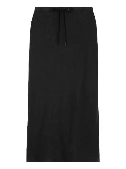 JAMES PERSE Surfside Asymmetric Linen Skirt - Black