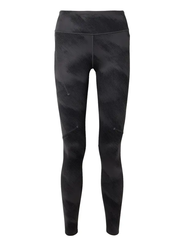 On Performance Printed Recycled Stretch-jersey Leggings - Black