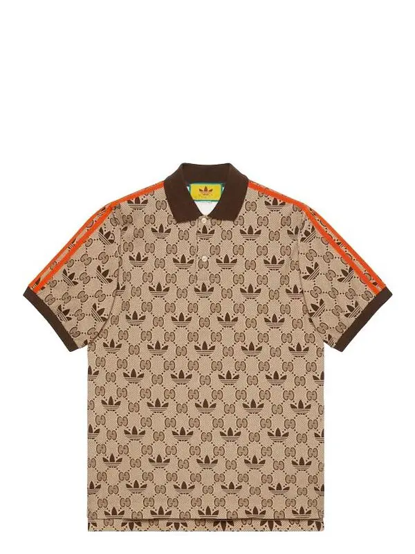 Gucci Trefoil Polo Shirt - Beige