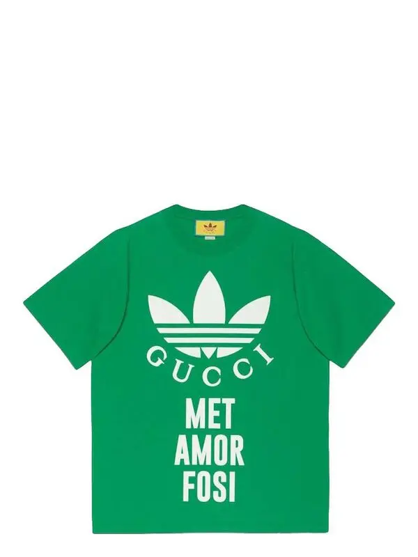 Gucci X Adidas Cotton Jersey T-shirt - Green