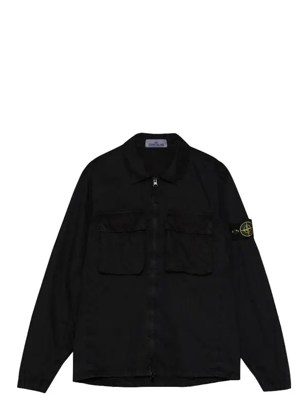 Stone Island Old Effect Over Shirt - Black