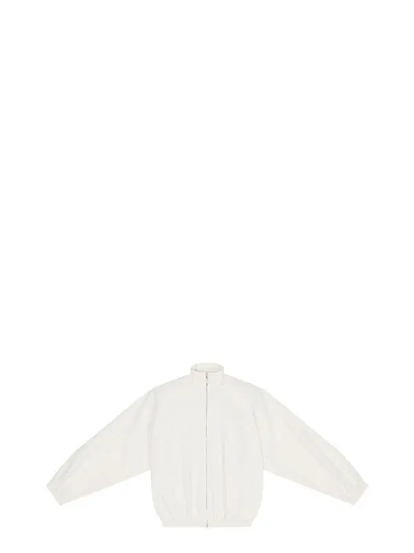 Balenciaga Sporty B Oversized Tracksuit Nylon Jacket - White