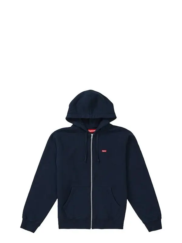 Supreme Small Box Zip Up Sweatshirt - Navy Blue