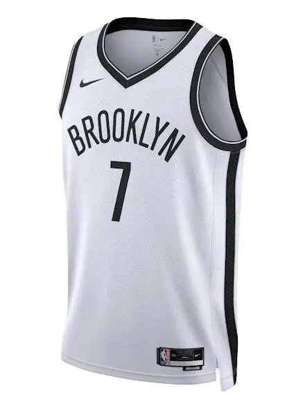 Nike Nba Brooklyn Nets Kevin Durant 2023/24 Association Edition Jersey - Cloud White/core Black