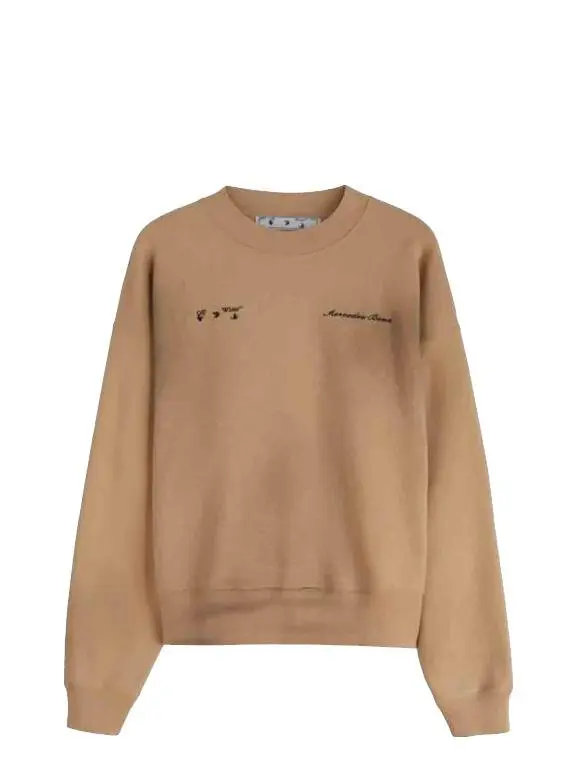 Off-White C/o Project Maybach Long Sleeve Sweatshirt - Beige