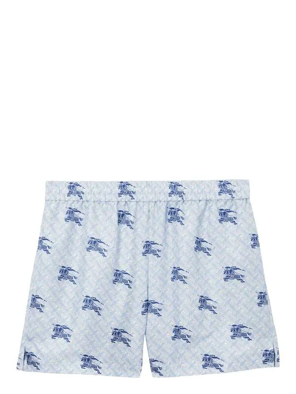 Burberry Tb Monogram Shorts - Blue