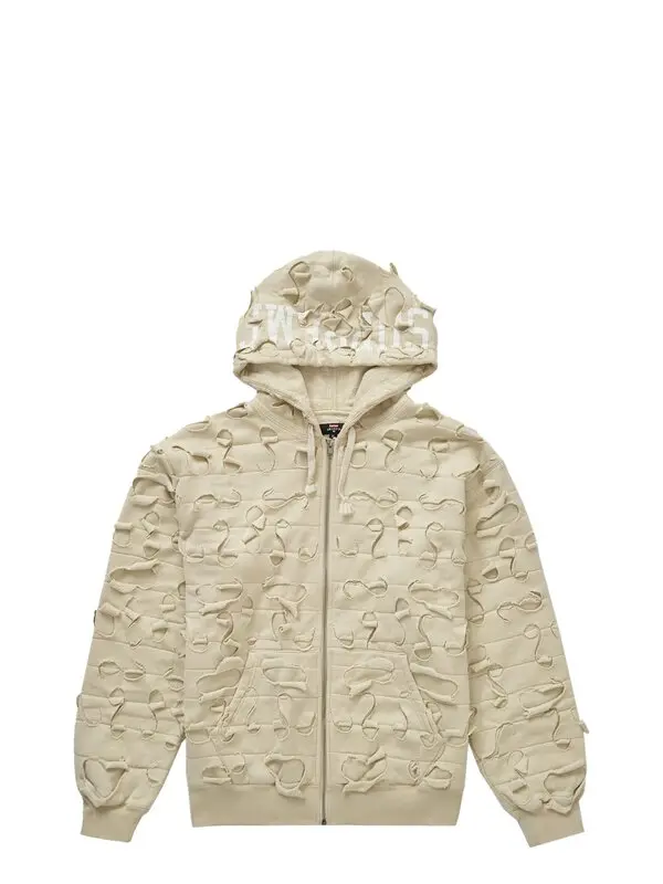 Supreme Griffin Zip Up Hooded Sweatshirt - Natural