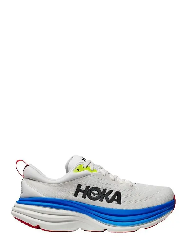 Hoka One One Bondi 8in Athletic Sneakers - Blanc De Blanc/virtual Blue