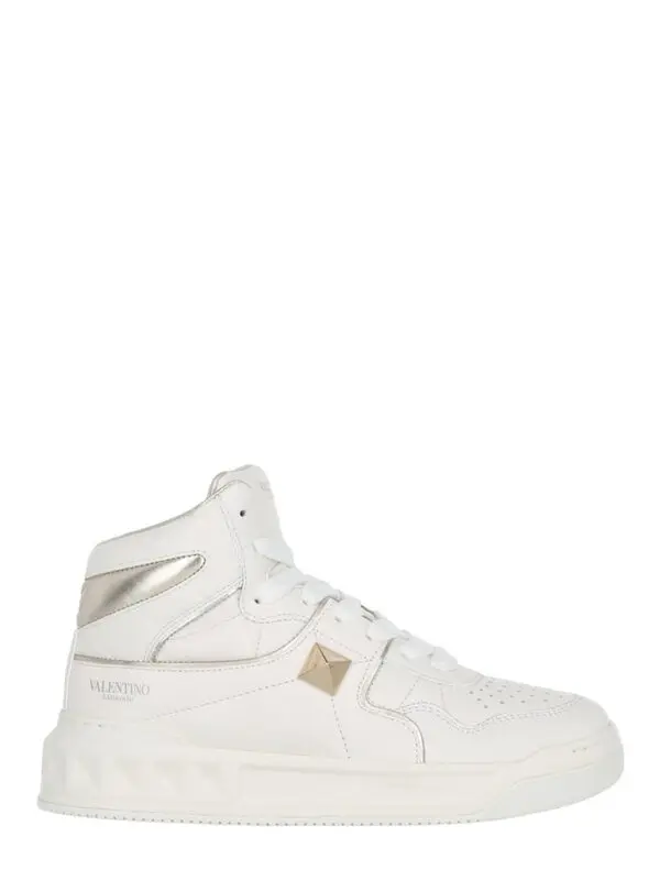 Valentino Garavani One Stud High-top Sneakers - White Platinum
