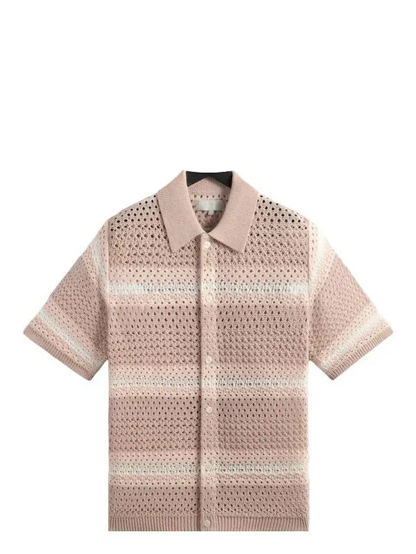 Kith Thompson Crochet Buttondown - Frosty Rose