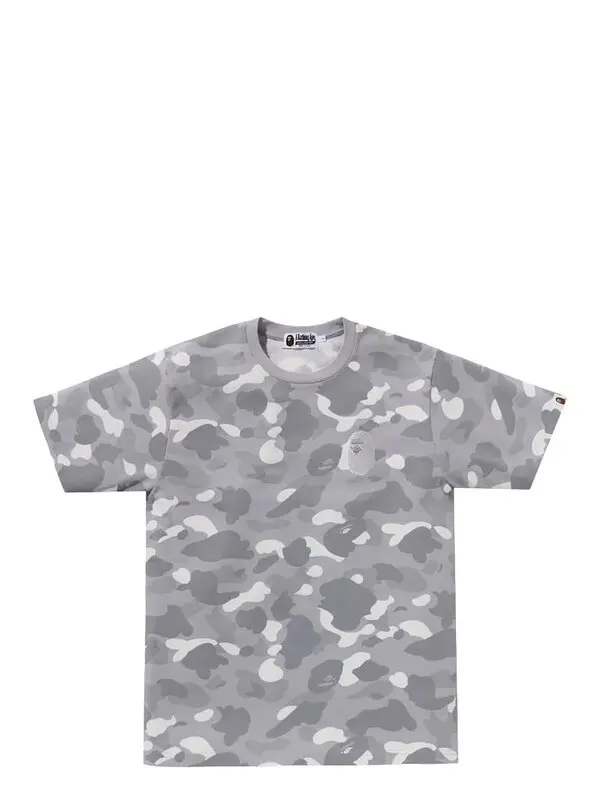 A BATHING APE City Camo Large Ape Head Tee Shirt - Grey