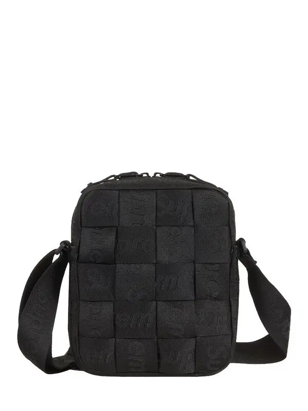 Supreme Woven Shoulder Bag - Black