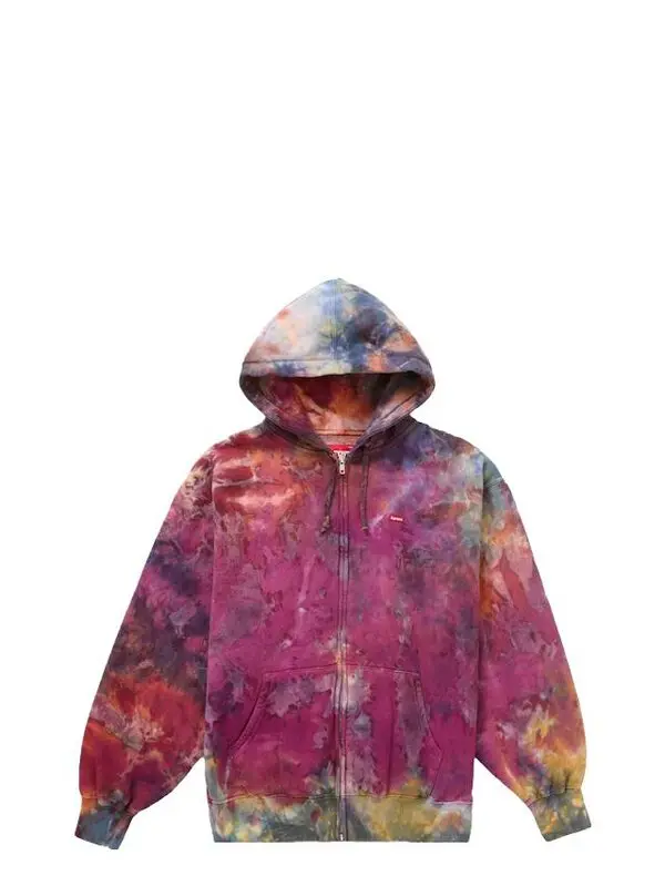 Supreme Overdyed Small Box Zip-up Hooded Sweatshirt - Multicolor