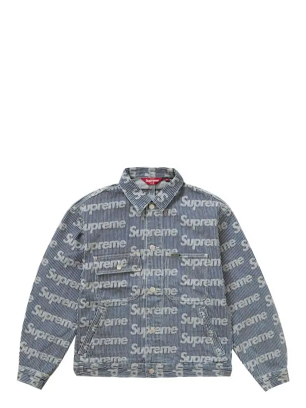 Supreme Denim Chore Trucker Jacket - Stripe