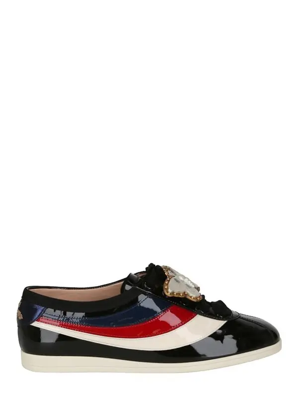 Gucci Falacer Vernice Crystal Sneakers - Black