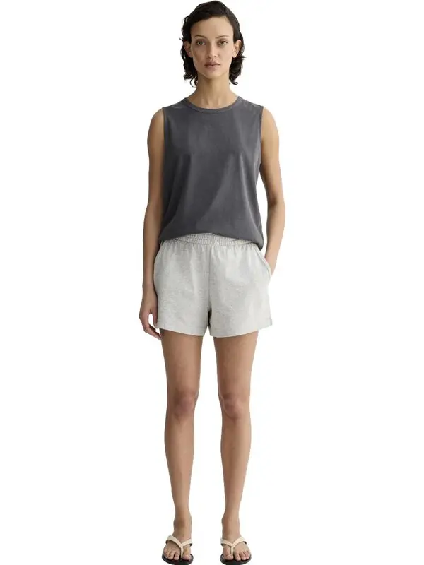 Everlane Off-duty Short - Pale Heather Grey