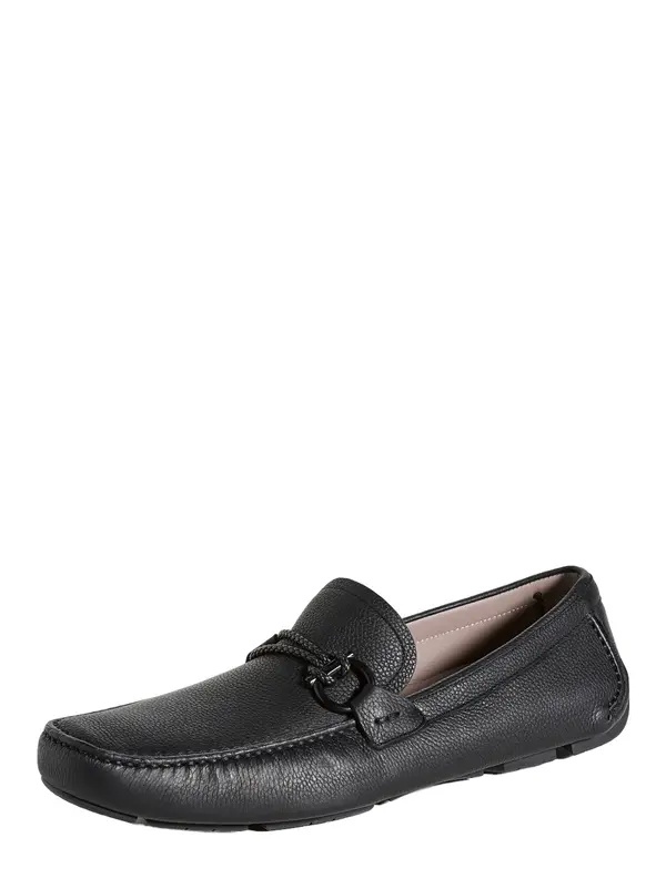 FERRAGAMO Front Driving Loafer - Nero