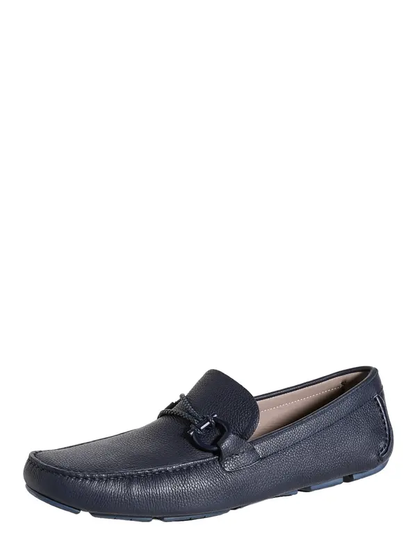 FERRAGAMO Front Driving Loafer - Blue Marine