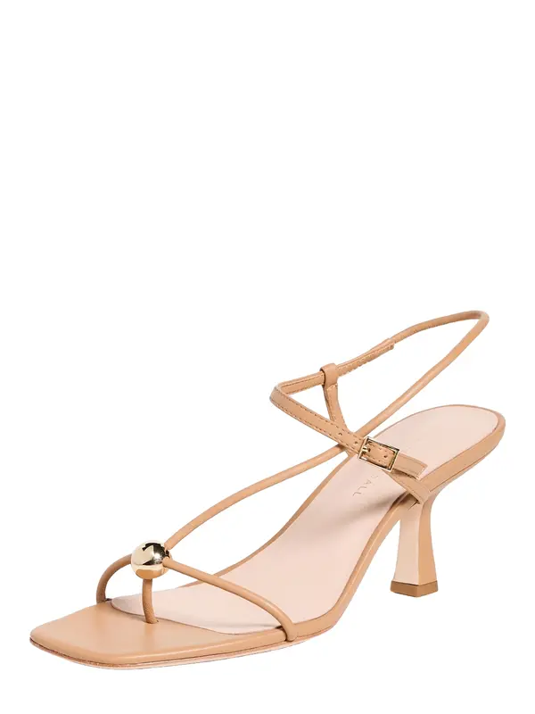 LOEFFLER RANDALL Triana Strappy Mid Heel Sandals - Dune