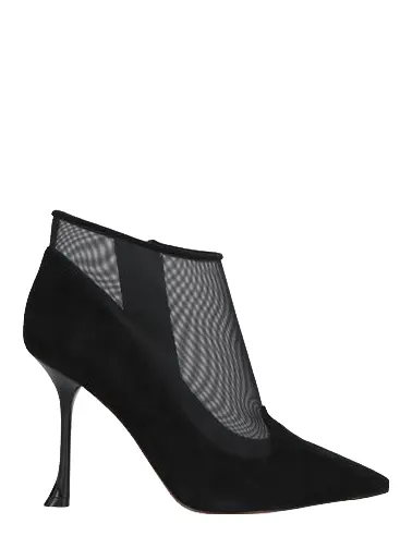 ROGER VIVIER Ankle Boots In Leather And Technical Fibers - Black