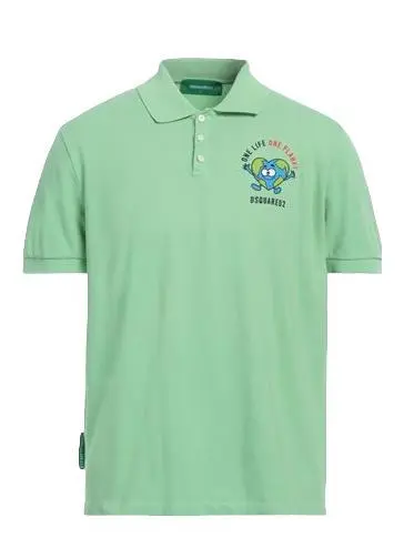 Dsquared2 Polo Shirt Pastel Size Cotton - Green