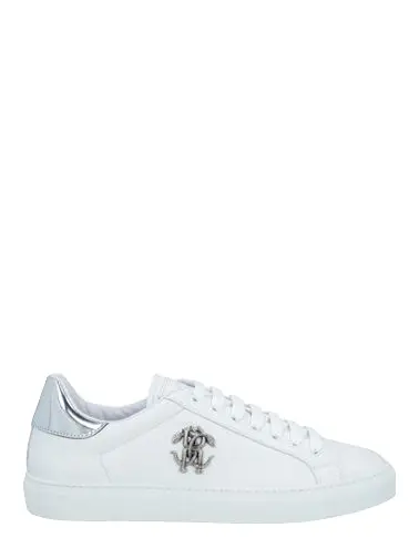 Roberto Cavalli Leather Low-top Sneakers - White