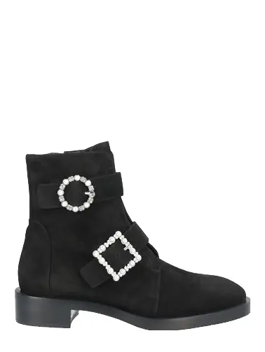 STUART WEITZMAN Leather Ankle Boots - Black