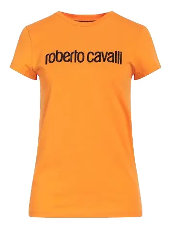 Roberto Cavalli Logo-print T-shirt - Orange