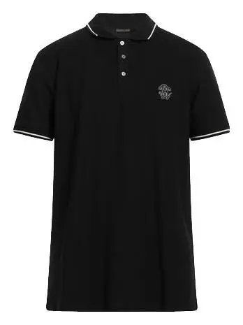 Roberto Cavalli Polo Shirt Size Cotton - Black