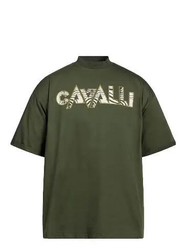 Roberto Cavalli T-shirt Size Cotton - Green