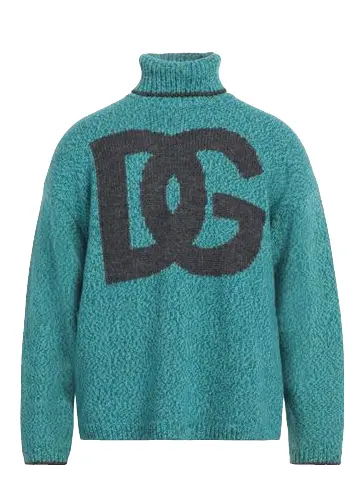 Dolce & Gabbana Turtleneck Knit Top - Blue