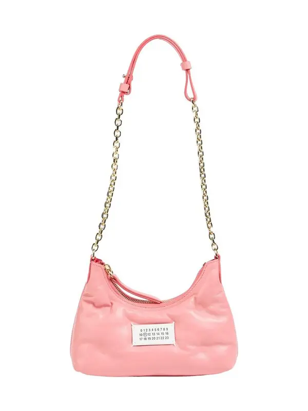 MAISON MARGIELA Glam Slam Quilted Leather Shoulder Bag - Pink