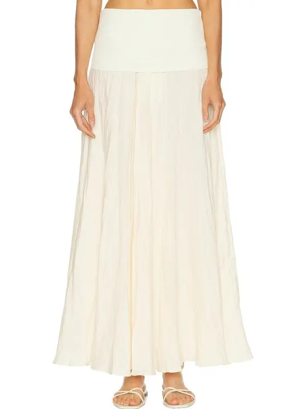 Johanna Ortiz Light And Sound Ankle Skirt - Ecru