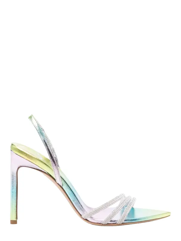 BETTINA VERMILLON Roxy 105mm Sandals - Silver