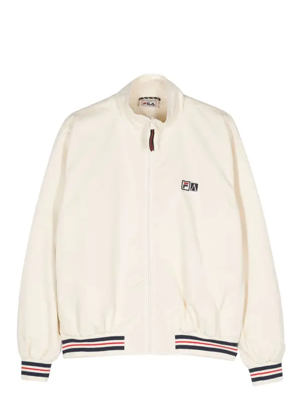FILA Logo-appliqué Bomber Jacket - Neutrals