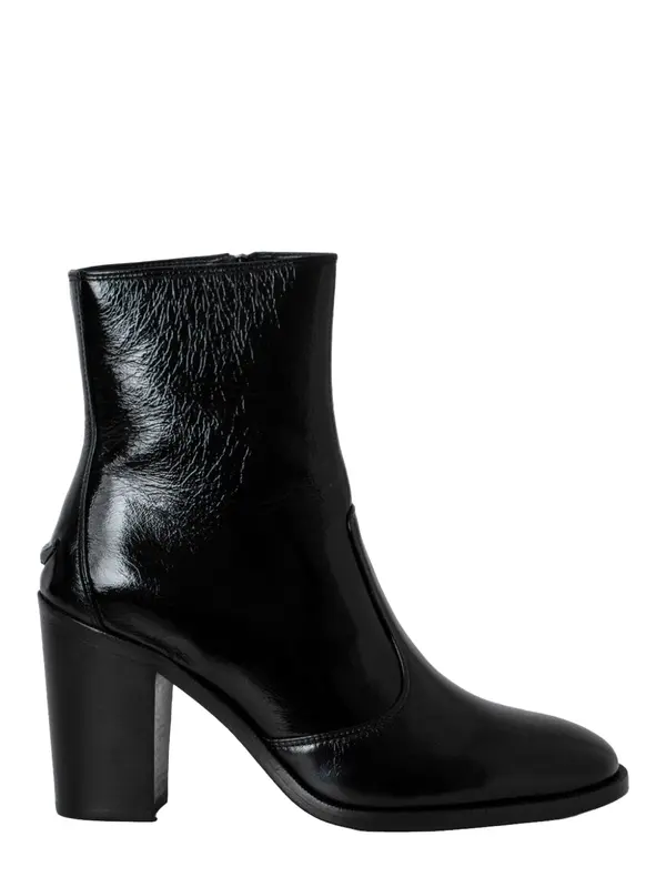 Zadig&Voltaire Preiser 85mm Leather Ankle Boots - Black