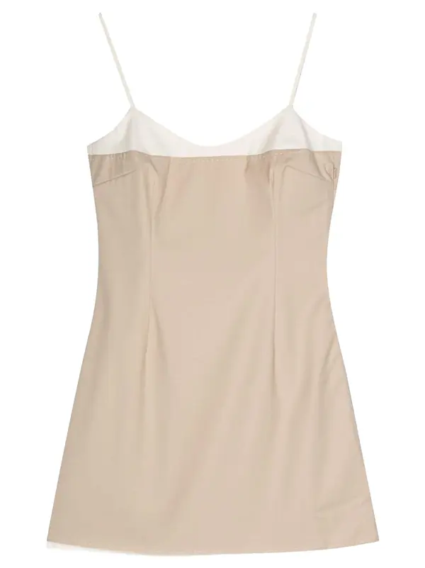 Remain Birger Christensen Layered-effect Mini Dress - Neutrals