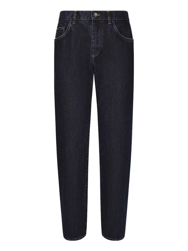 Dolce & Gabbana Mid-rise Straight-leg Jeans - Blue