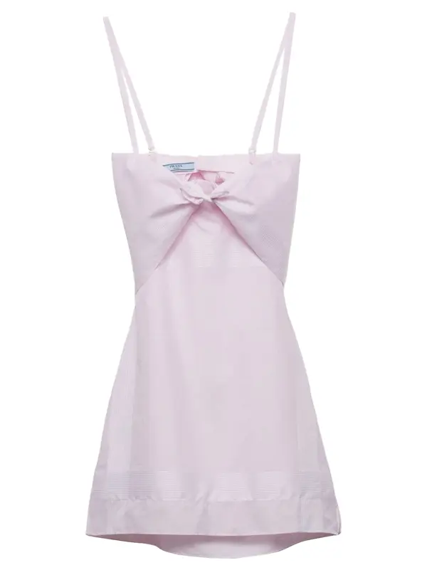 Prada Cotton Mini Dress - Pink