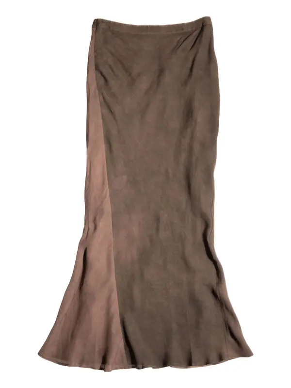 ZIGGY CHEN Fishtail Maxi Skirt - Brown