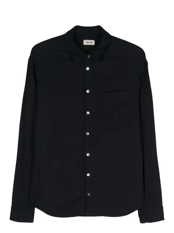 Zadig&Voltaire Tyrona Long-sleeve Shirt - Blue