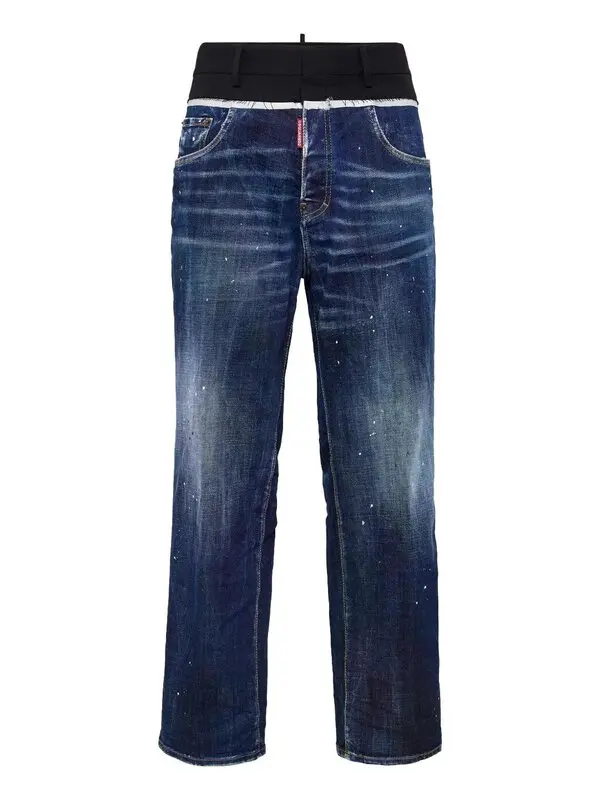 Dsquared2 Mid-rise Straight-leg Jeans - Blue