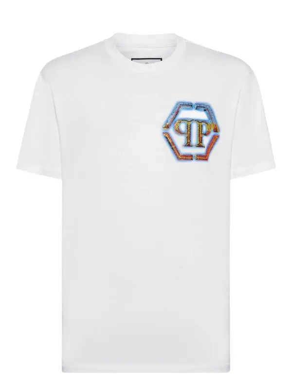Philipp Plein Logo-embellished Cotton T-shirt - White