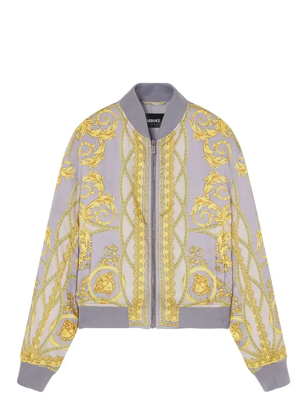 Versace La Coupe Des Dieux Bomber Jacket - Grey
