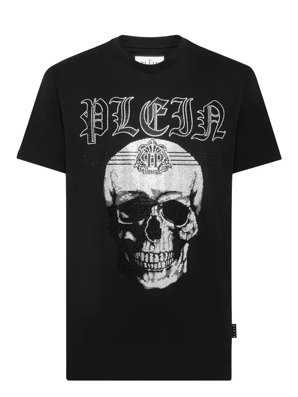 Philipp Plein Logo-print Cotton T-shirt - Black
