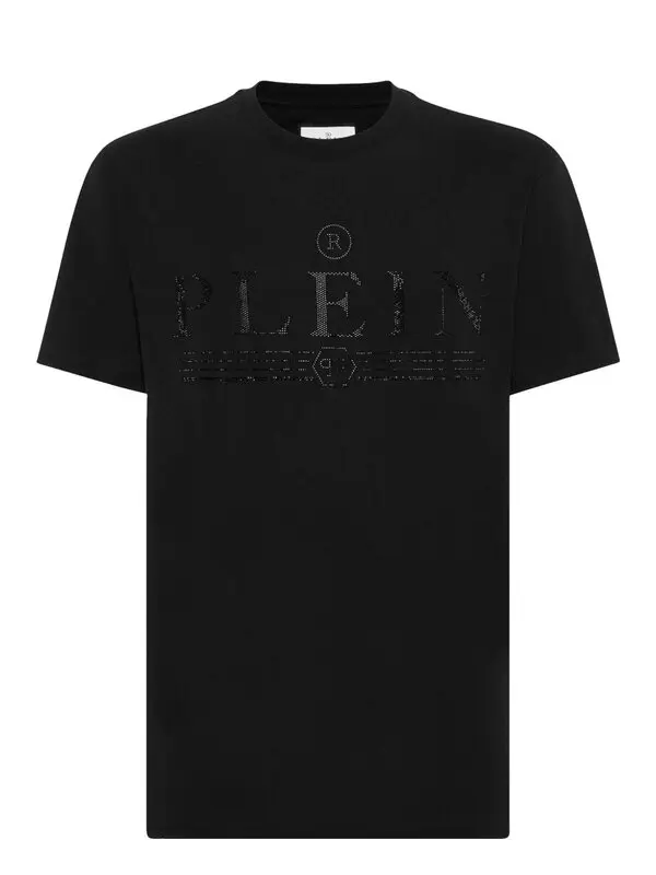 Philipp Plein Logo-embellished Cotton T-shirt - Black