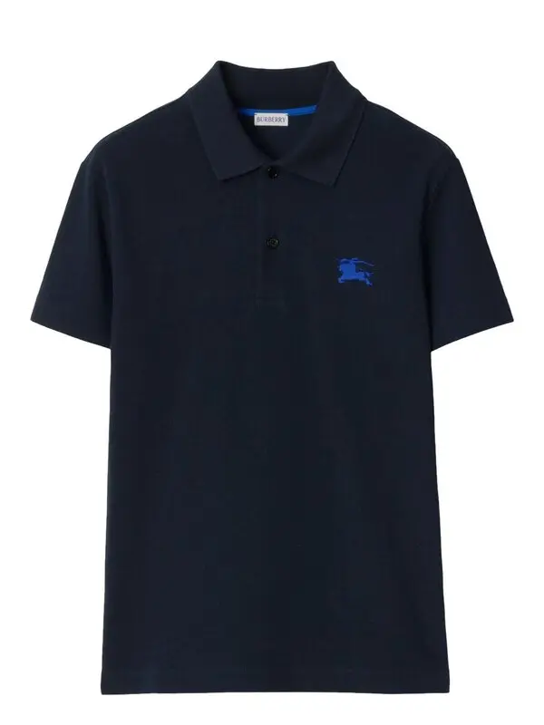 Burberry Ekd Cotton Polo Shirt - Blue