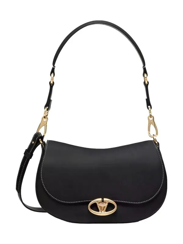 Valentino Garavani Ohval Shoulder Bag - Black