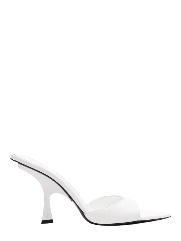 Attico Ester 95mm Mules - White